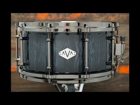 AVA 7x14" Red Oak Super Stave Shell Snare Drum - Grey Filled | Reverb