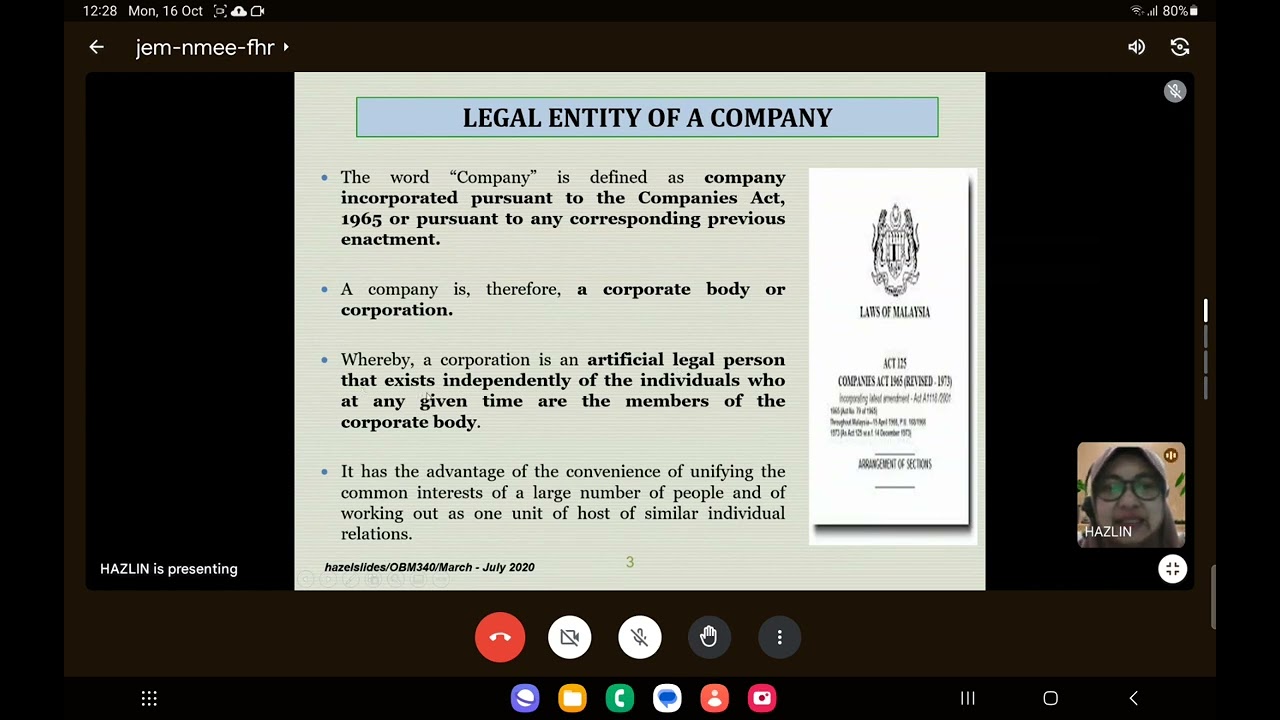 OBM34O Chapter 2 Company Law