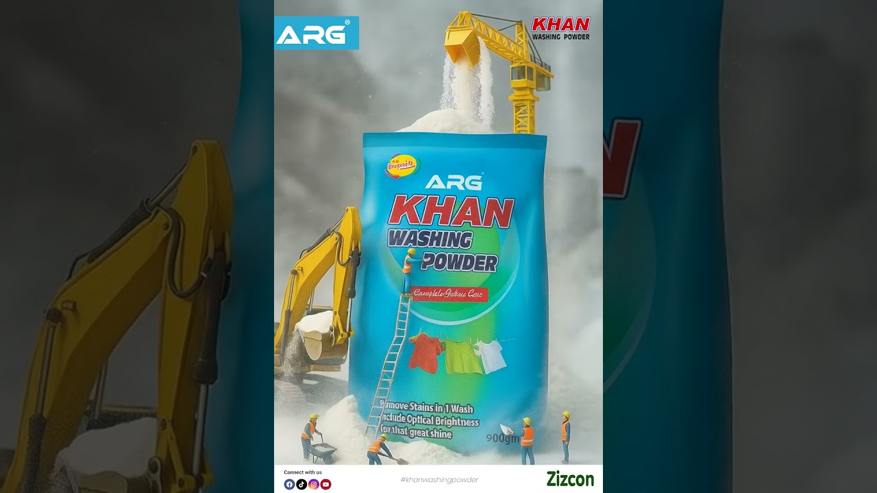 Khan Washing Powder. Pakistani Brand Delivering top-quality washing powder at budget friendly prices