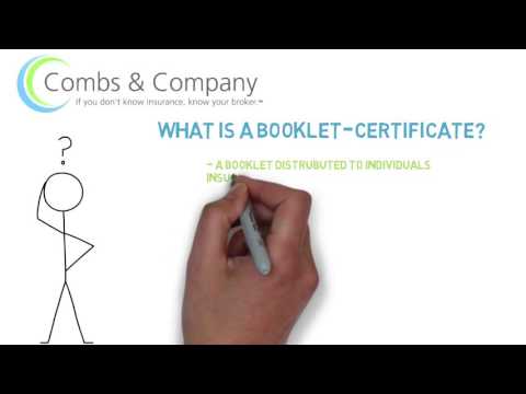 What is a Booklet or Certificate?