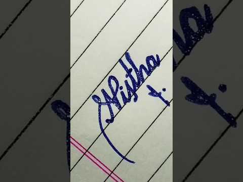 'NISTHA' NAME ❤️ #youtubeshorts #subscribe #like #cursive