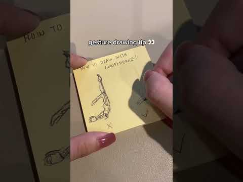 Tip for gesture drawing practice with a reference! #shorts