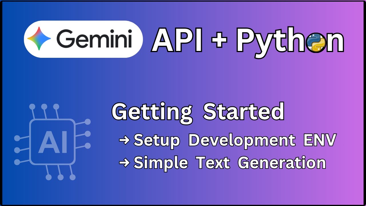 Getting Started with Gemini AI and Python | Google GenAI Setup & Text Generation Tutorial