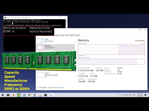 How to check your RAM All Detail, Speed, Manufacturer, Capacity, Frequency, DDR3 or DDR4