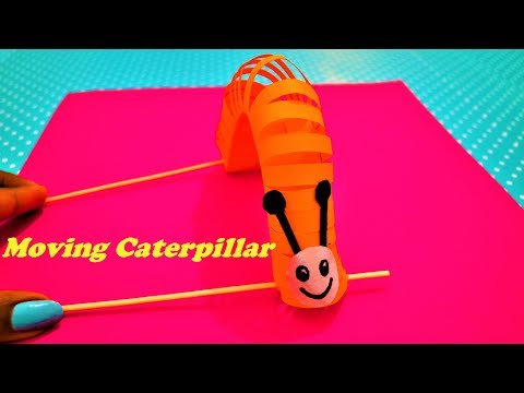 How to make a caterpillar that moves- Easy craft for kids