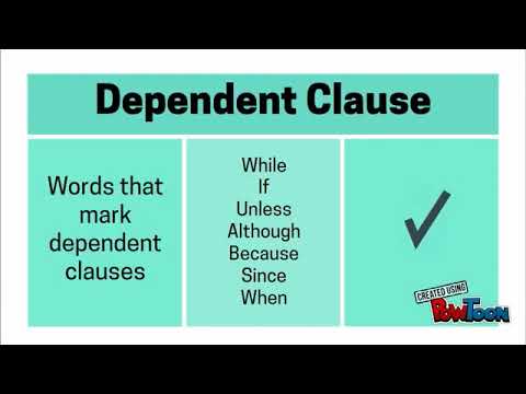 INDEPENDENT VS DEPENDENT CLAUSE | GRAMMAR FOR KIDS