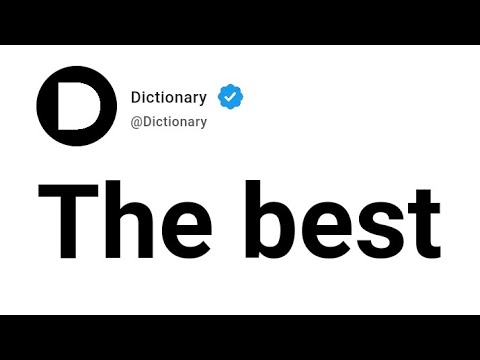 The best Meaning In English