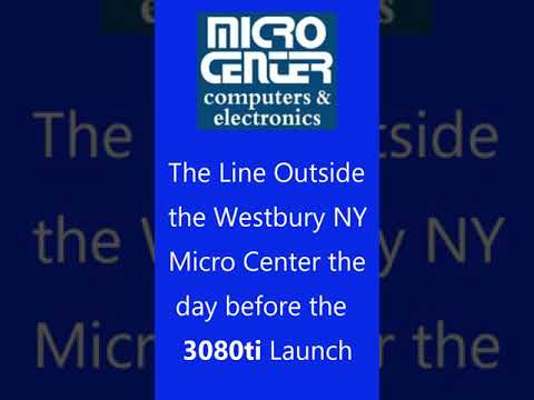 Line Outside Micro Center on 3080ti Eve #Shorts