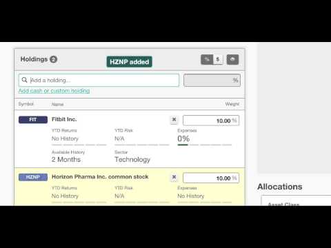 How to find FIT, HZNP, VGTSX