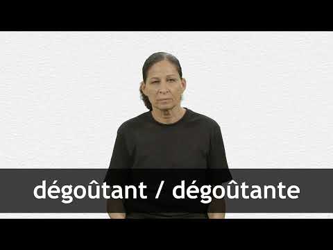 English Translation of “DÉGOÛTANT” | Collins French-English Dictionary