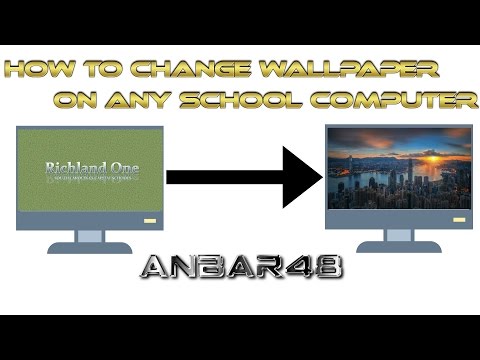 ✔️How to change any school computer wallpaper, works 100%✔️