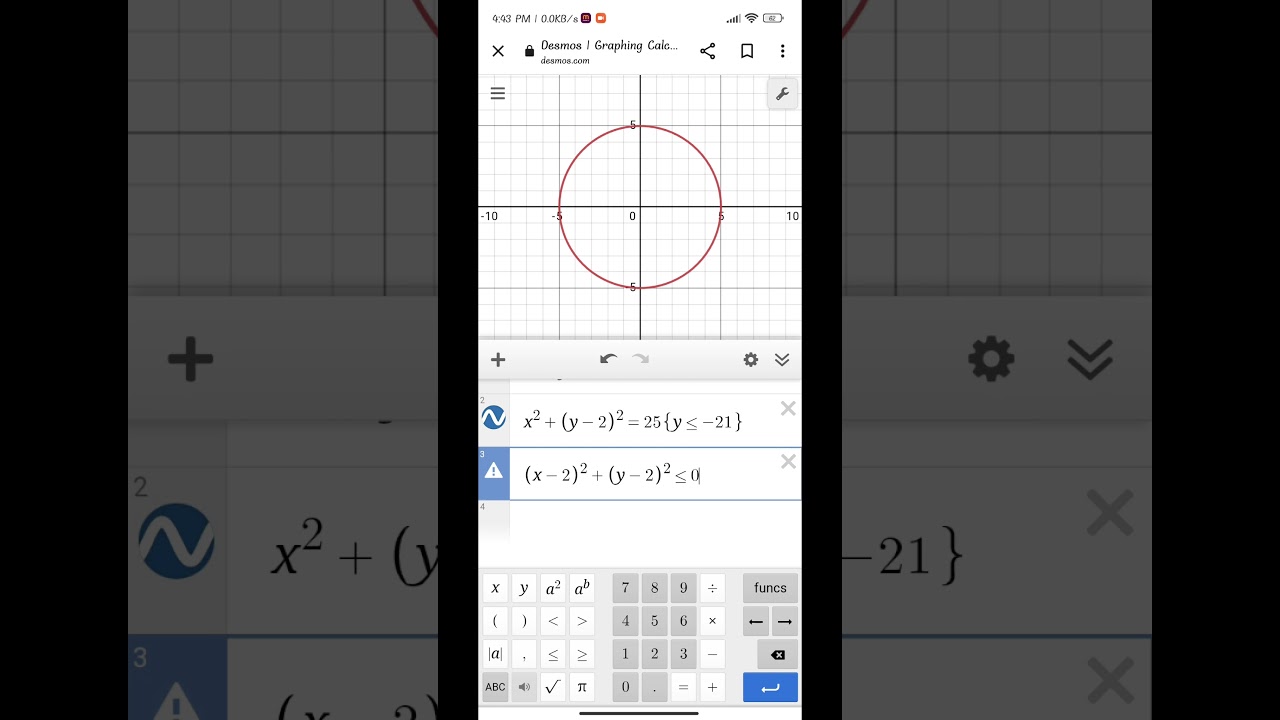 Smiley graph 🙂 | desmos art #desmos #maths
