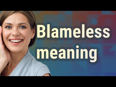 Blameless | meaning of Blameless