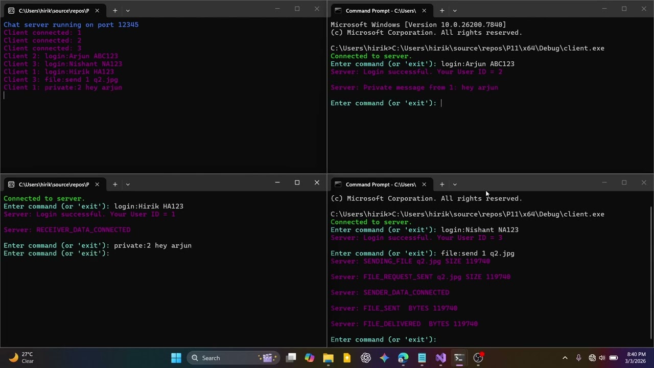 Boost.Asio File + Chat Server (C++)