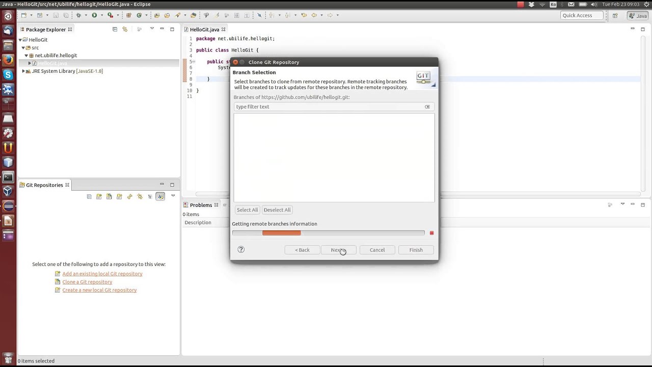 Git tutorial 1: creating github repo and sharing project in Eclipse 4.5.1