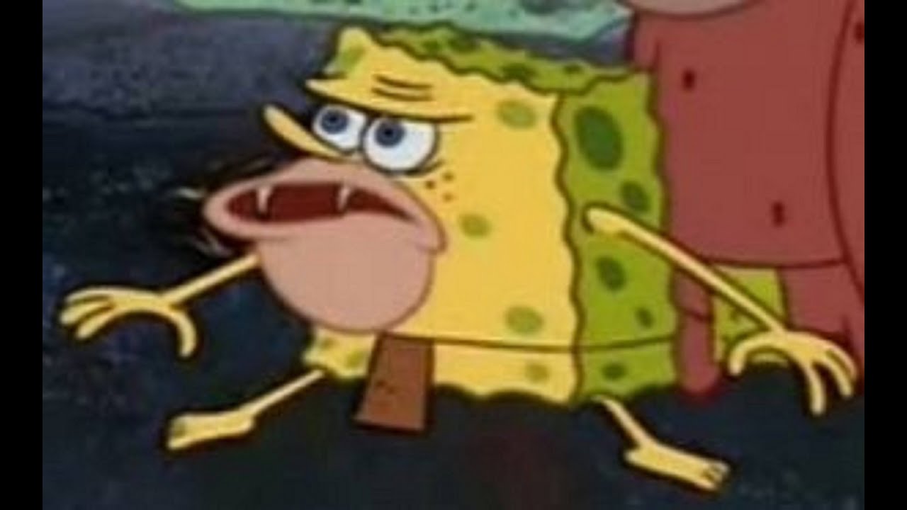 Spongebob caveman meme