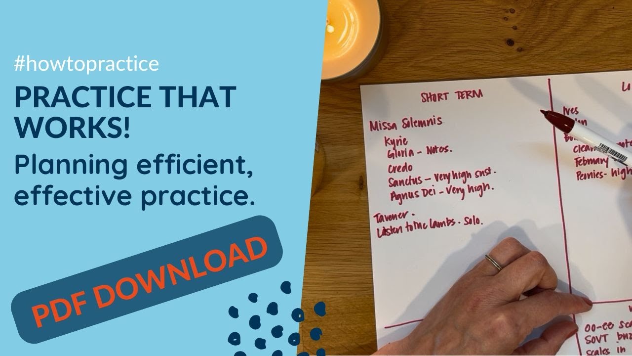 How to Practice for Singers - FREE PDF - The Weekly Warm-Up  HD 1080p