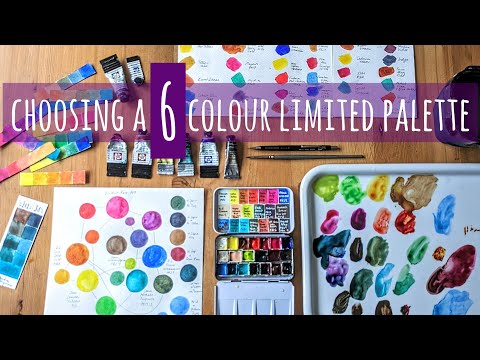 Choosing Six Colours for a Limited Watercolour Palette: Daniel Smith & Sennelier