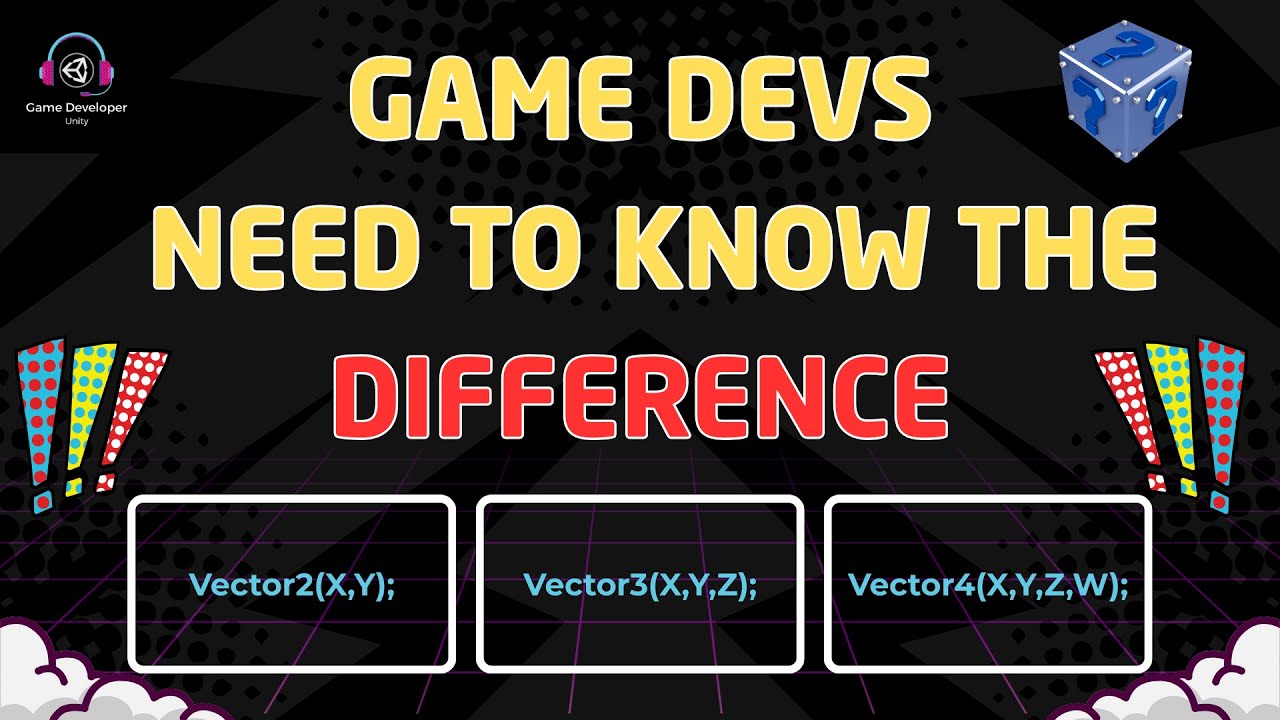 Unity Vectors EXPLAINED: When to Use Vector2, Vector3 & Vector4 #unitygameengine #unityinterview