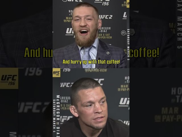 Conor McGregor vs. Nate Diaz: "Nate can only count to 5" - When Conor ...