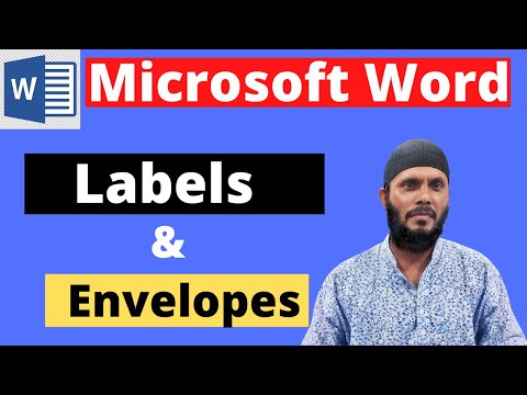 MS Word Envelopes & Labels in Bangla