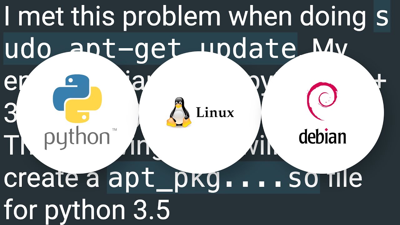 python-dev installation error: ImportError: No module named apt_pkg