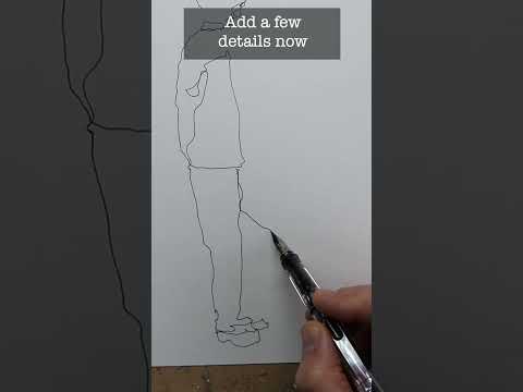 How to QUICKLY sketch people and figures - simple sketching tutorial