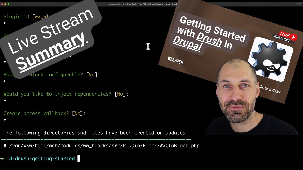 Summary: Getting Started with Drush for Drupal