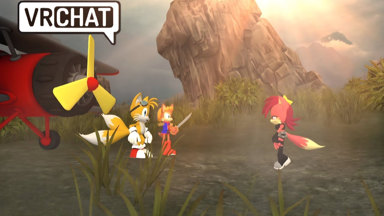 Archie Tails Encounters Fiona Fox In VrChat