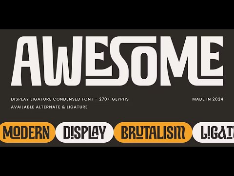 Awesome Font: Bold Ligature Condensed for Stunning Designs