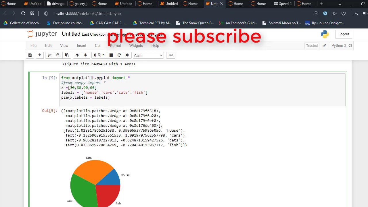 matplotlib |  How to plot pie chart in python