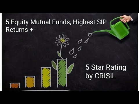 5 Equity Mutual Funds, Highest SIP Returns + 5 Star Rating by Crisil #caamitmishra #crisil #mutual