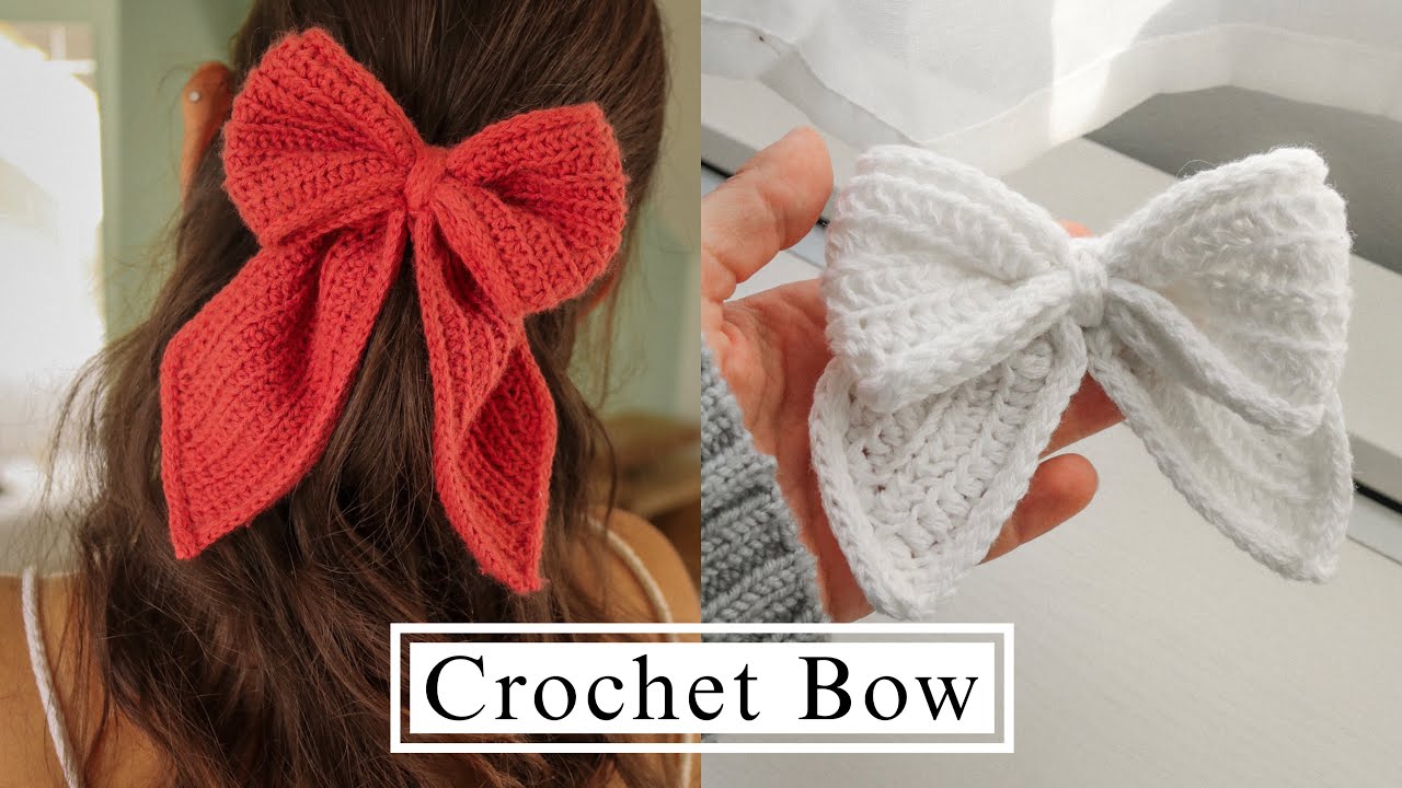 Crochet Hair Bow Tutorial