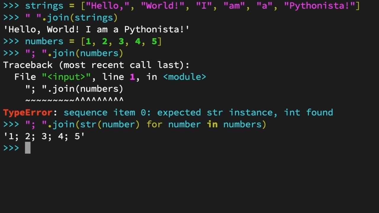 Concatenating Strings in Python Efficiently: the Plus Operator and .join()