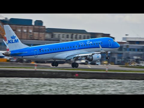 London City Airport Plane Spotting | Windy Arrivals & Departures