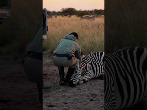 They Found the Zebra Just in Time… #safari #animals #wildlife #zebra #viral
