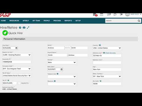 ADP and Intacct New Hire Integration Demo