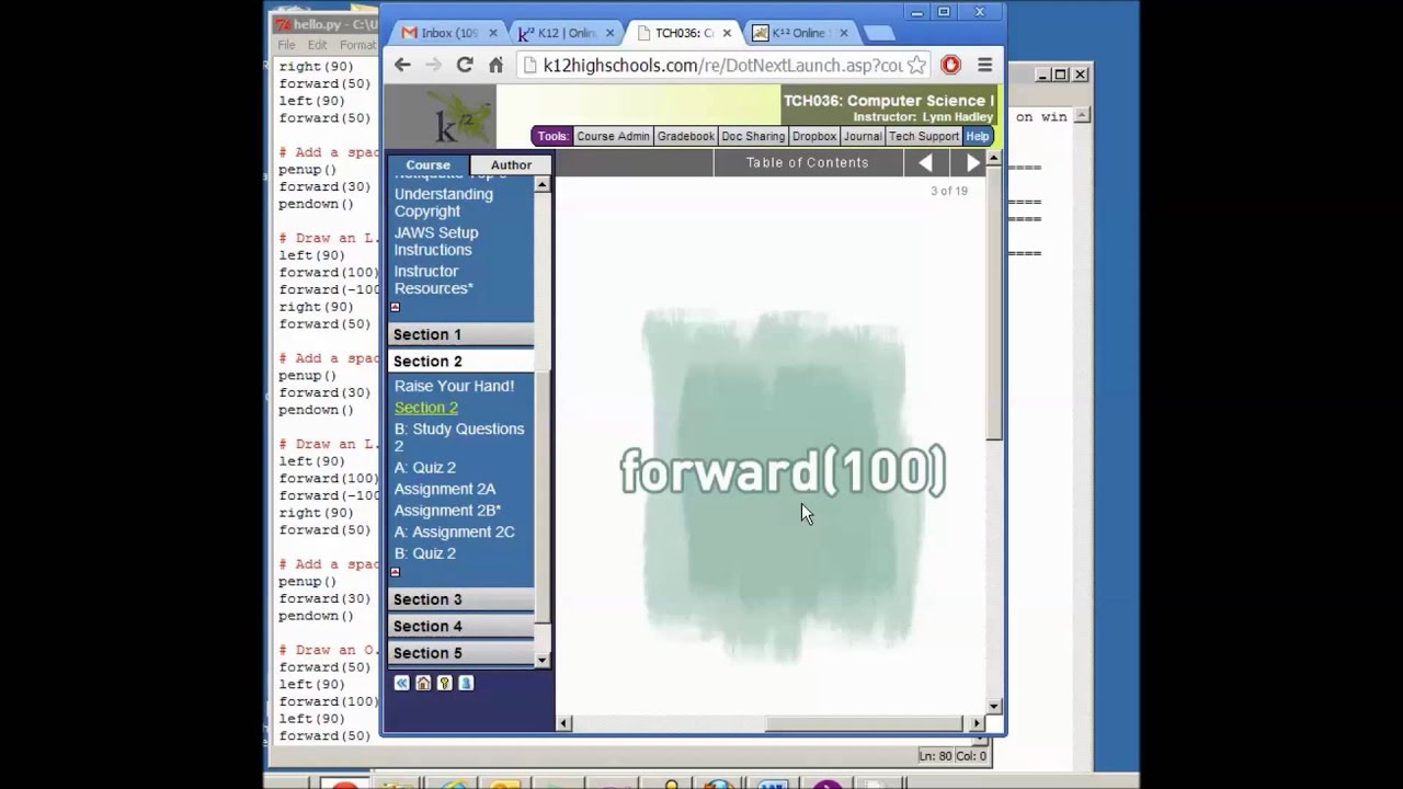 TCH036 Computer Science Assignment 2A Python Hello World