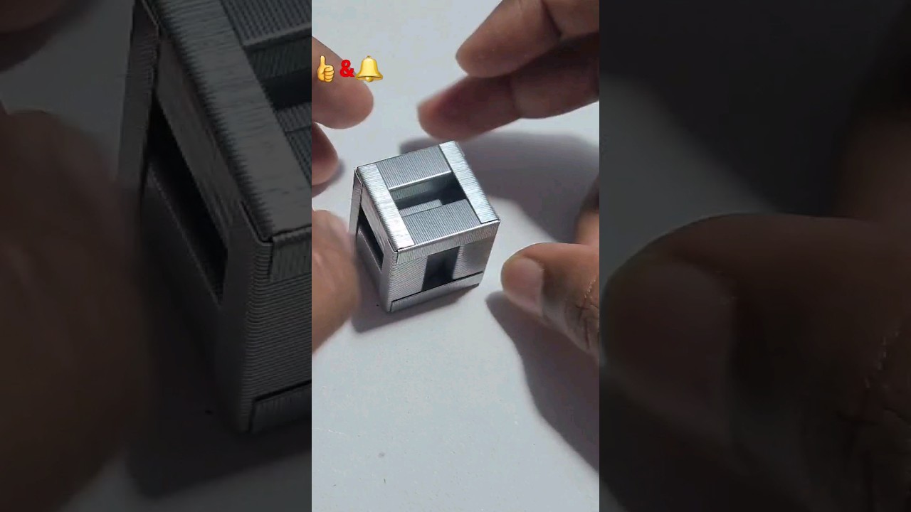 Stapler pin cube #shorts #scienceproject