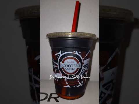 Scooter's Coffee #coldbrewcoffee #butterscotch with extra #butterscotch really good!