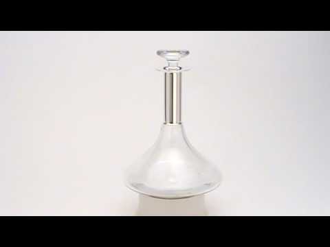Silver & Crystal Ships Decanter
