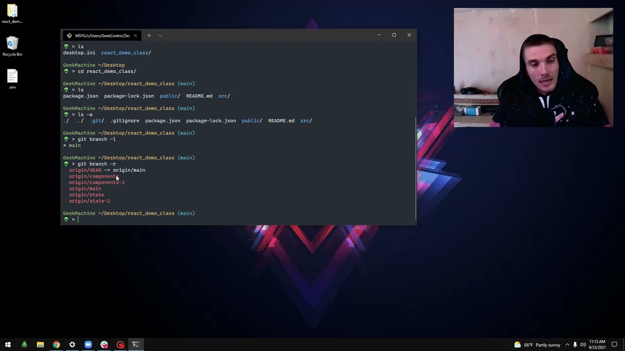 Getting code from remote branches on Github