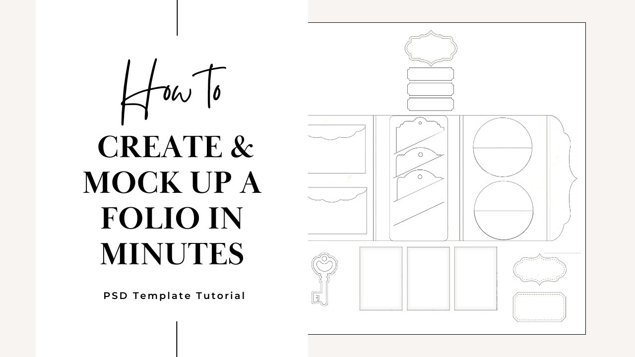 How to Create & Mock Up a digital Junk Journal Folio in Minutes | PSD Template Tutorial