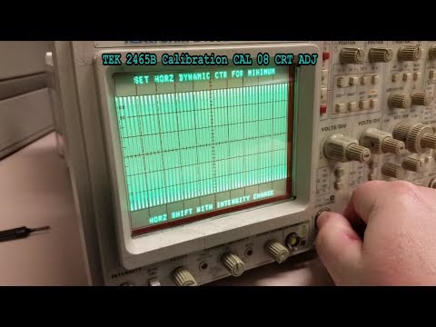 Tektronix 2465B 2467B CRT Adjustment CAL 08