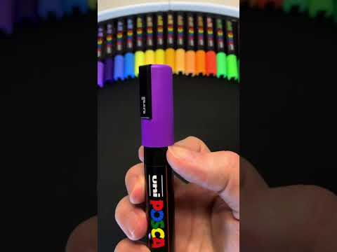 POSCA markers color chart.