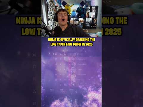 Ninja DRAGGING The “Low Taper Fade” Meme into 2025… 😭 | #Shorts #Fortnite #Clix #fypシ゚viral