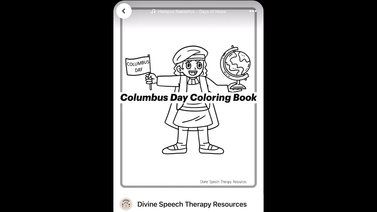 Columbus Day Coloring Book