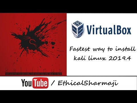 Fastest Way To Install Kali Linux 2019.4 | Ethical Sharmaji