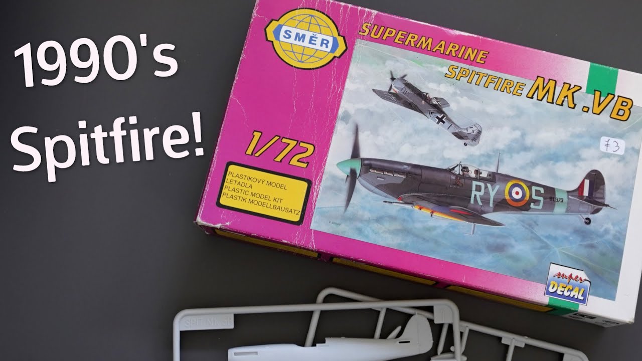 Unboxing the 90's Vintage Směr Spitfire Mk.Vb in 1/72 scale - Unboxing Review