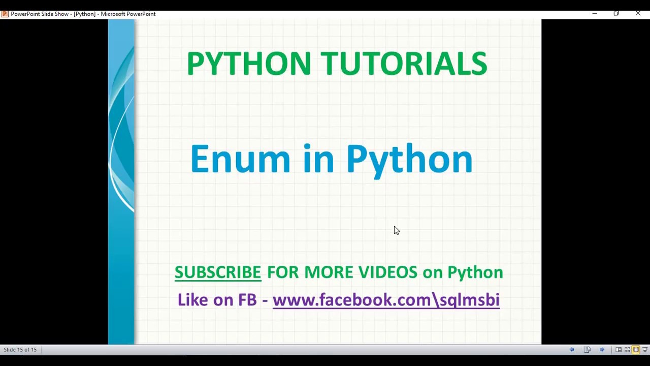 Python Tutorials | Enum in Python | python enumerations